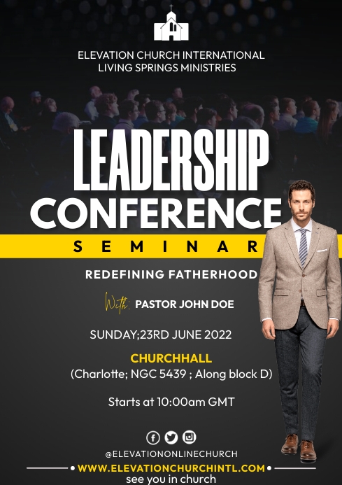 Copy of Leadership conference | PosterMyWall