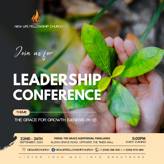 Copy of Leadership conference flyer | PosterMyWall