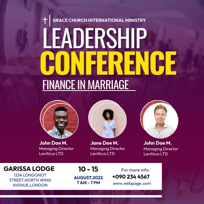 LEADERSHIP CONFERENCE FLYER Template | PosterMyWall