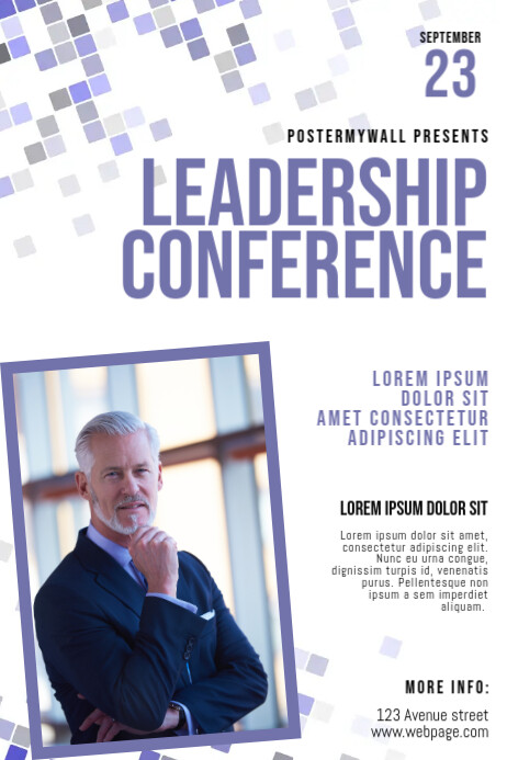 Leadership conference flyer template | PosterMyWall