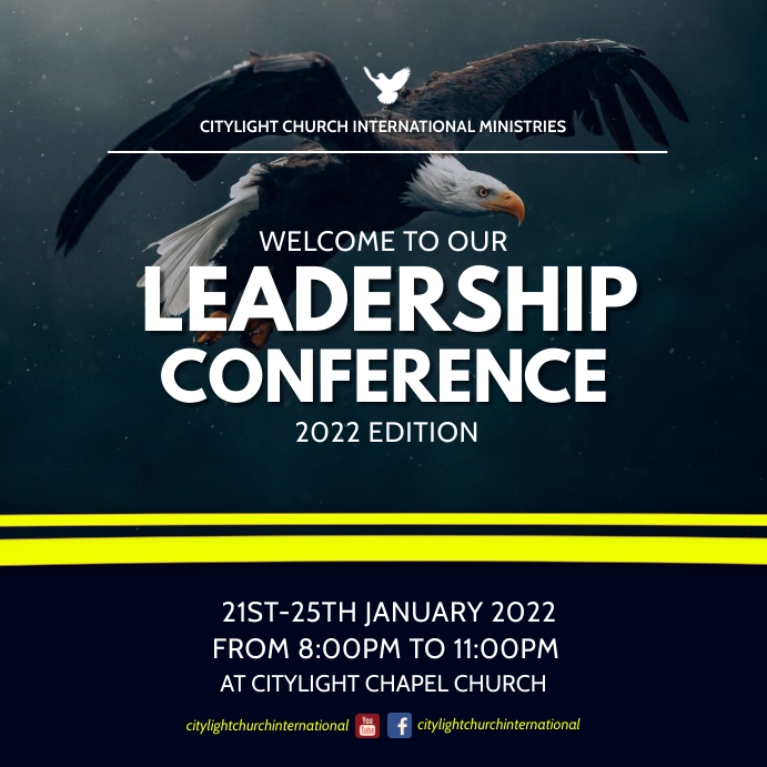 leadership conference flyer template | PosterMyWall