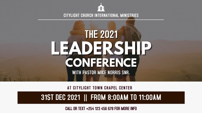 leadership conference poster Template | PosterMyWall