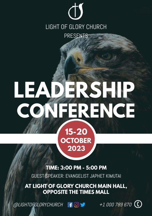 Plantilla de LEADERSHIP CONFERENCE POSTER | PosterMyWall