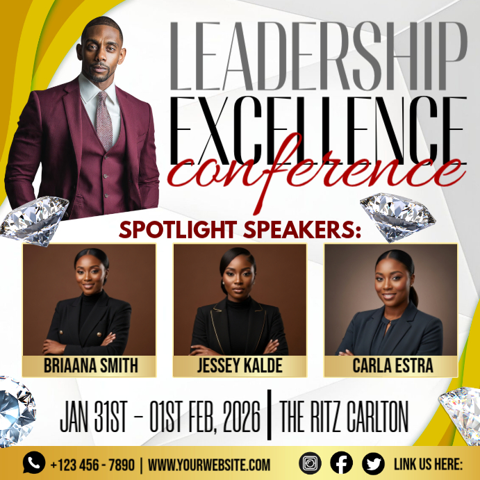 Leadership excellence for bold leaders Template | PosterMyWall