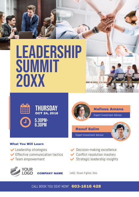 Copy of Leadership Summit 2023 Business Flyer | PosterMyWall