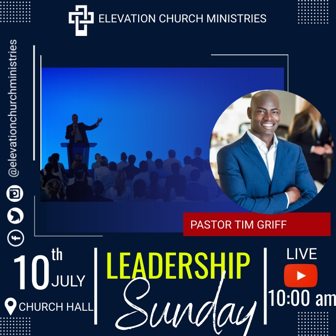 LEADERSHIP SUNDAY (16) Template | PosterMyWall