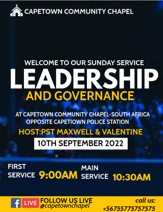 Copy of leadership Sunday flyer (1) | PosterMyWall