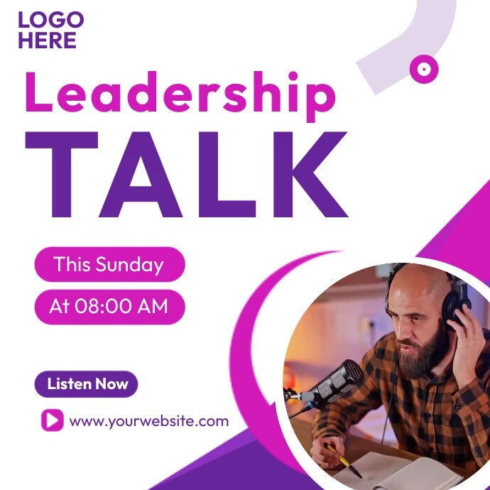 Copy of Leadership Talk | PosterMyWall