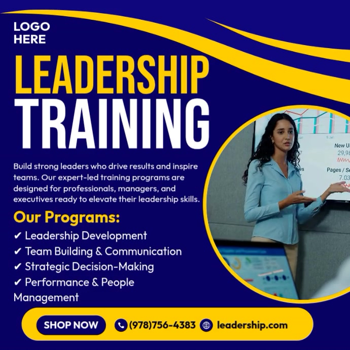 Leadership Training Template | PosterMyWall