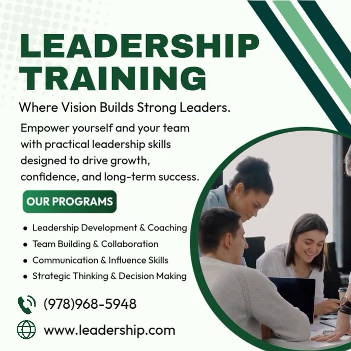 Leadership Training Template | PosterMyWall