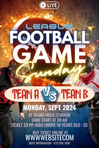 Football Game Template | PosterMyWall