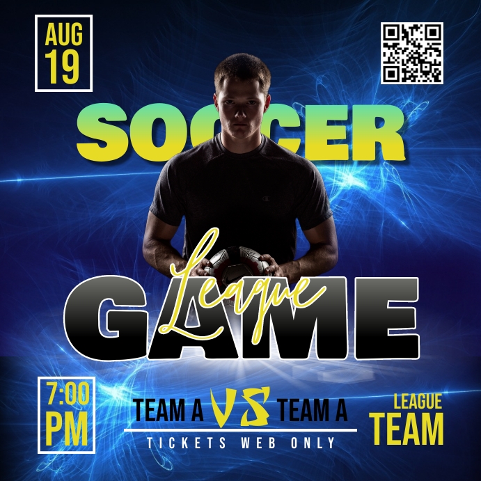 LEAGUE GAME Template | PosterMyWall