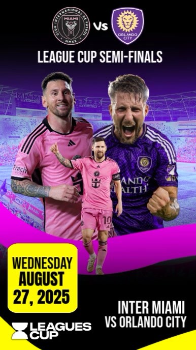 Leagues cup semi-finals Template | PosterMyWall