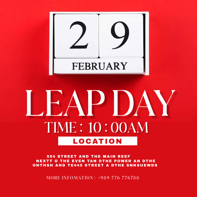 leap day Template | PosterMyWall