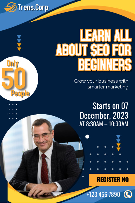 Learn All About SEO Template | PosterMyWall