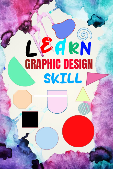 Plantilla de Learn graphic design poster template | PosterMyWall