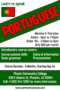 Learn German Language Flyer Poster Template | PosterMyWall