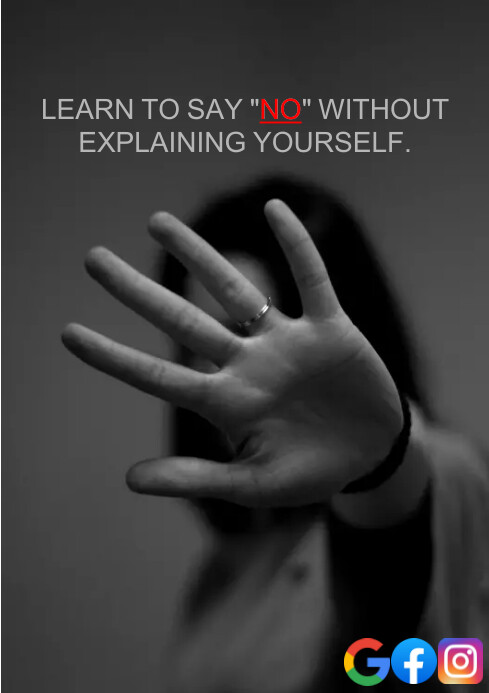 Plantilla de LEARN TO SAY QUOTE TEMPLATE | PosterMyWall