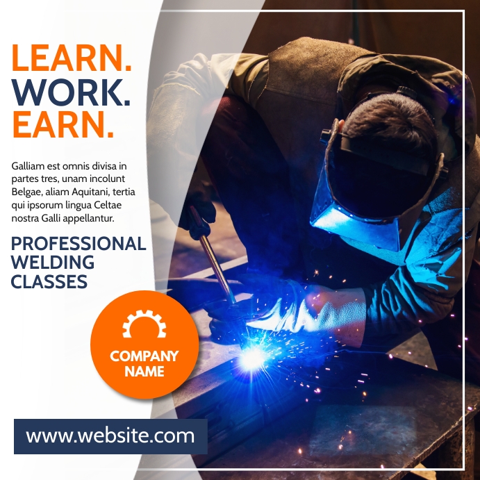 Copy of learn work earn | PosterMyWall