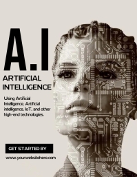 Artificial Intelligence Poster Template | PosterMyWall