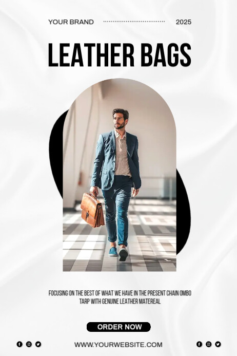 Leather bag's poster Template | PosterMyWall