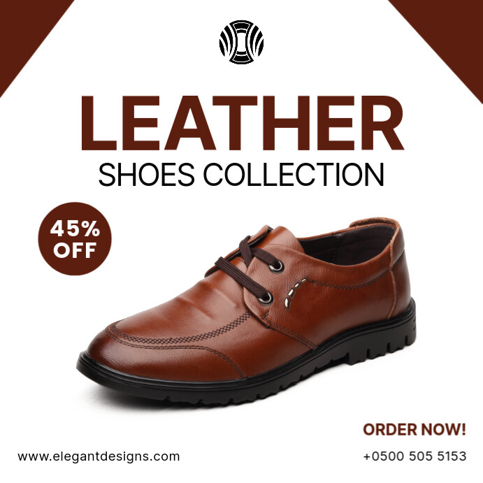 Plantilla de Leather shoes flyer | PosterMyWall