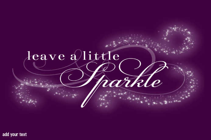 Copy of Leave a little Sparkle Gift Print Little Girl Room Sign ...