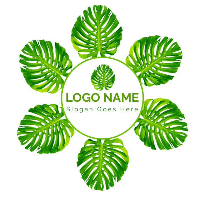 leave logo leaf logo , tropical logo floral Template | PosterMyWall