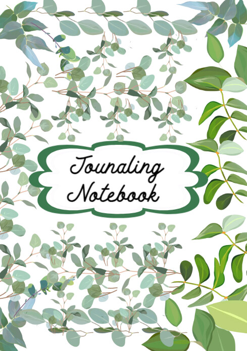Modèle Leaves Journaling Notebook Cover Page | PosterMyWall