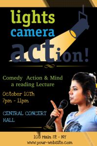 Purim Lecture Template | PosterMyWall