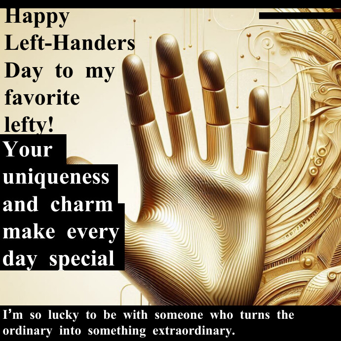 Left-handers day Template | PosterMyWall