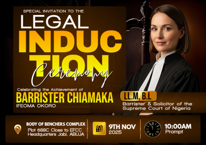 Legal Induction Ceremony Invitation Template | PosterMyWall