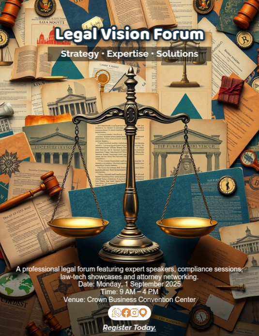 Legal Insight Expo Flyer Template | PosterMyWall