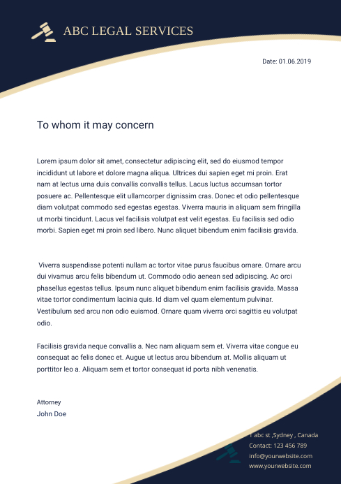 LEGAL letter head template | PosterMyWall