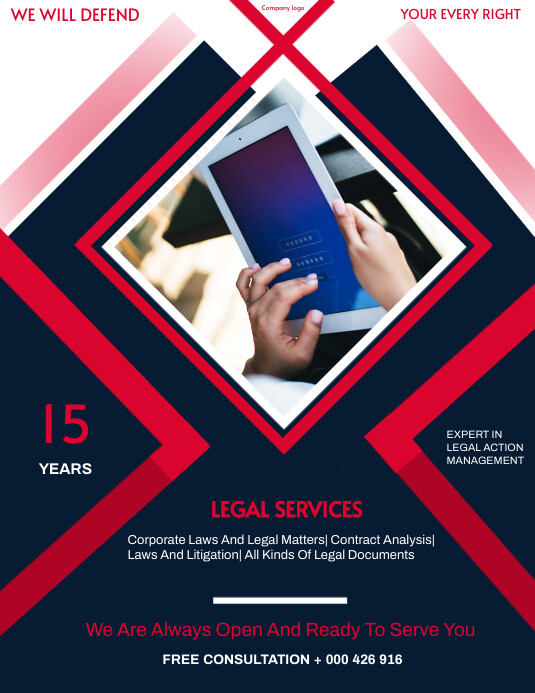 Legal services Template | PosterMyWall