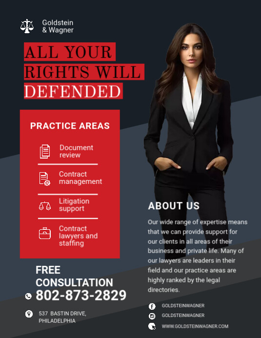 Legal Services Flyer Template | PosterMyWall
