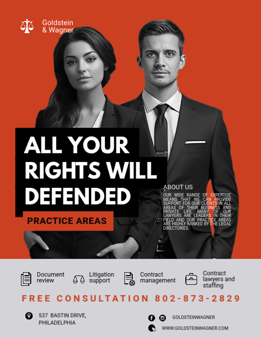 Legal Services Flyer Template | PosterMyWall