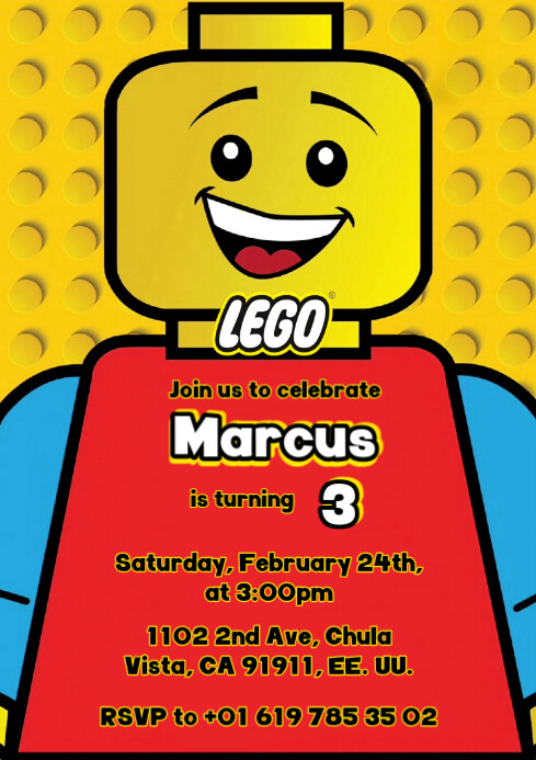 Lego birthday invitation Template | PosterMyWall