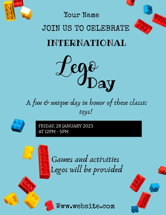 Lego Day Template | PosterMyWall