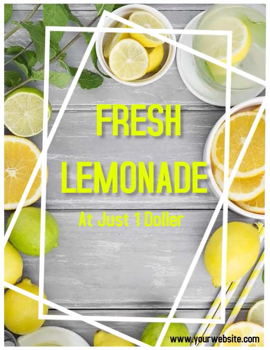 Lemon flyer Template | PosterMyWall