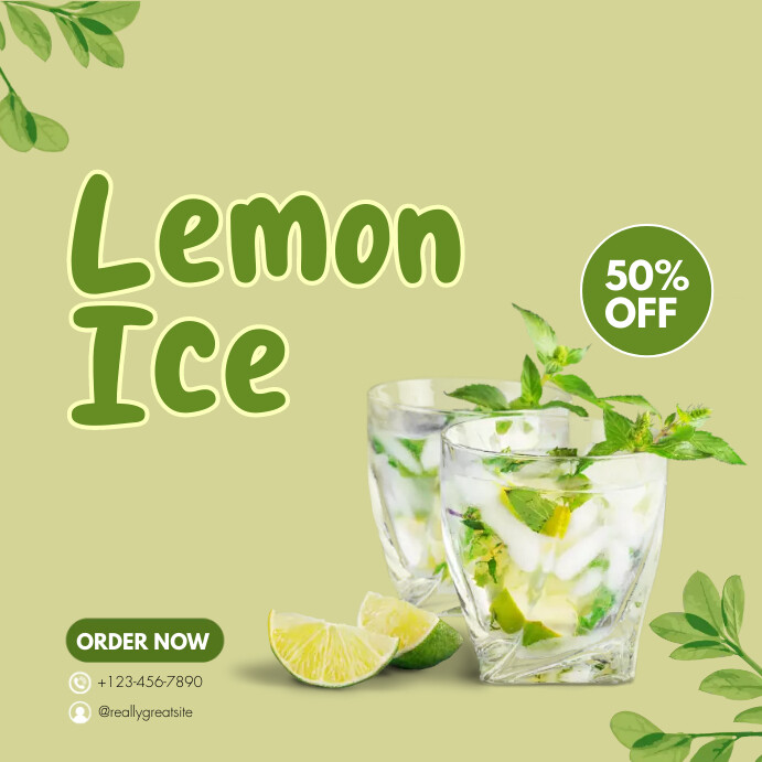 Plantilla de LEMON ice FLYER TEMPLATE | PosterMyWall
