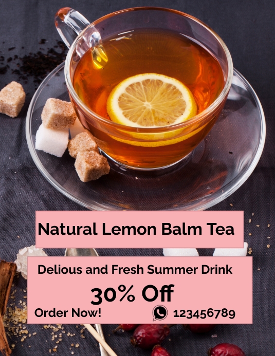 Copy of lemon tea logo | PosterMyWall