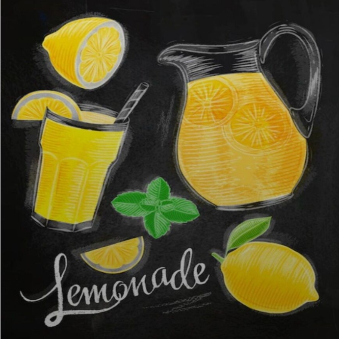 Copy of Lemonade background with drawing chalk | PosterMyWall