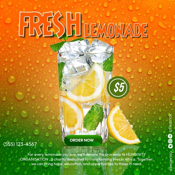 LEMONADE POSTER Template | PosterMyWall