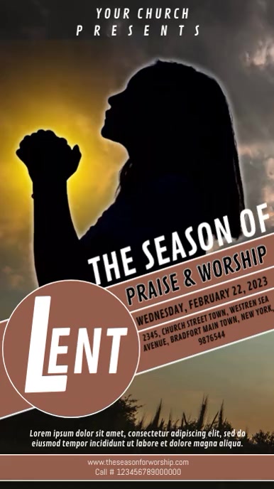 Lent and Fasting Post Template | PosterMyWall