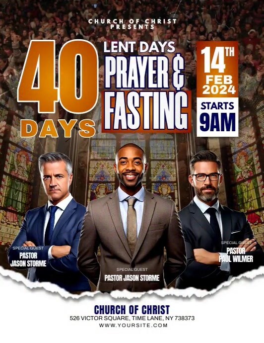Lent days prayer and fasting Template | PosterMyWall