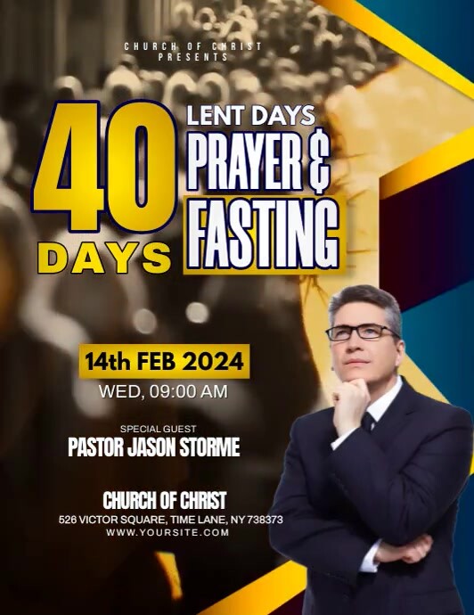 Lent days prayer and fasting Template | PosterMyWall