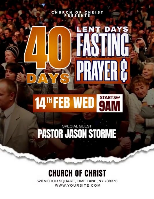 Lent days prayer and fasting Template | PosterMyWall