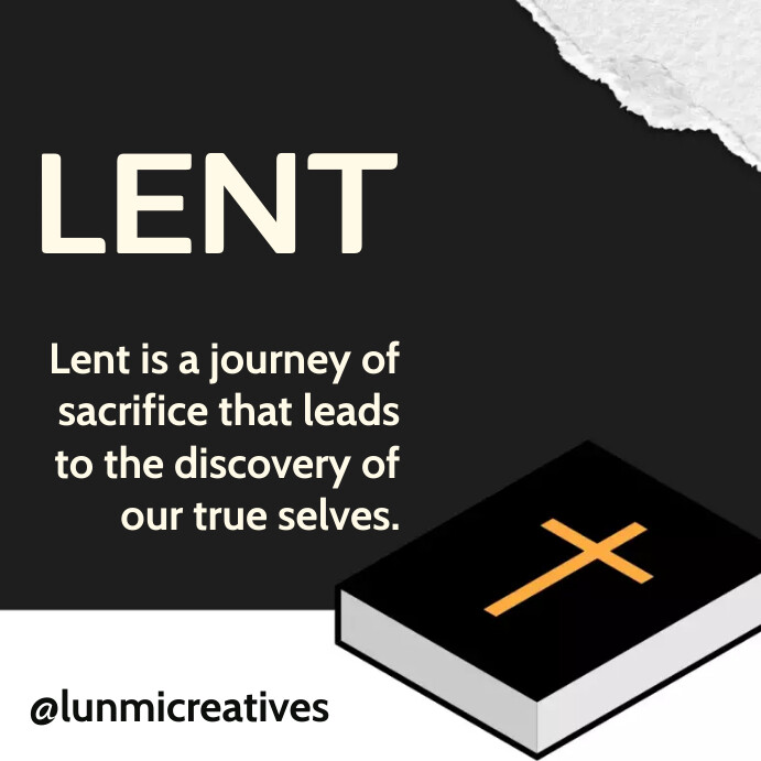 Lent Template | PosterMyWall