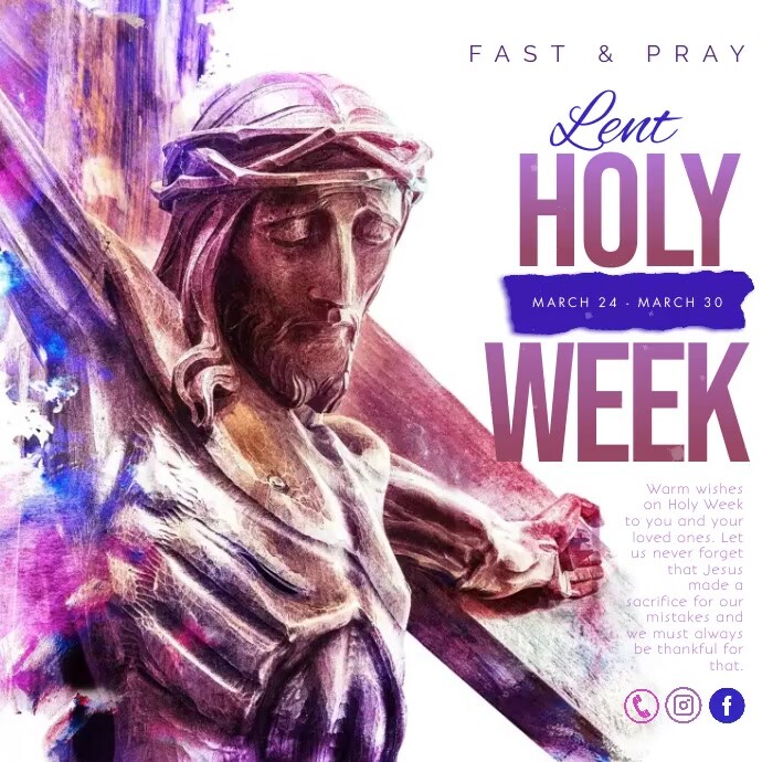 Lent Template | PosterMyWall